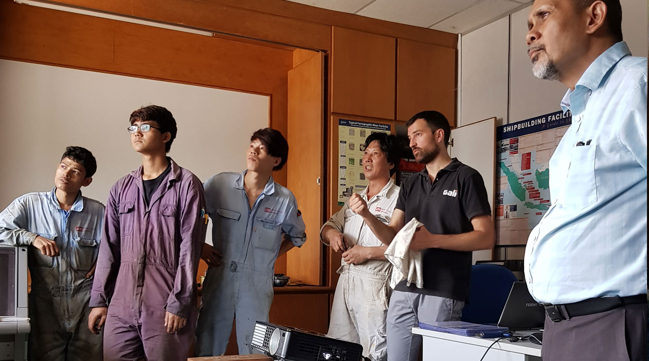 Technical training of Gali Group for Ark Vision in Singapore.